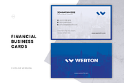 Financial Business Card, a Business Card Template by Ninjas