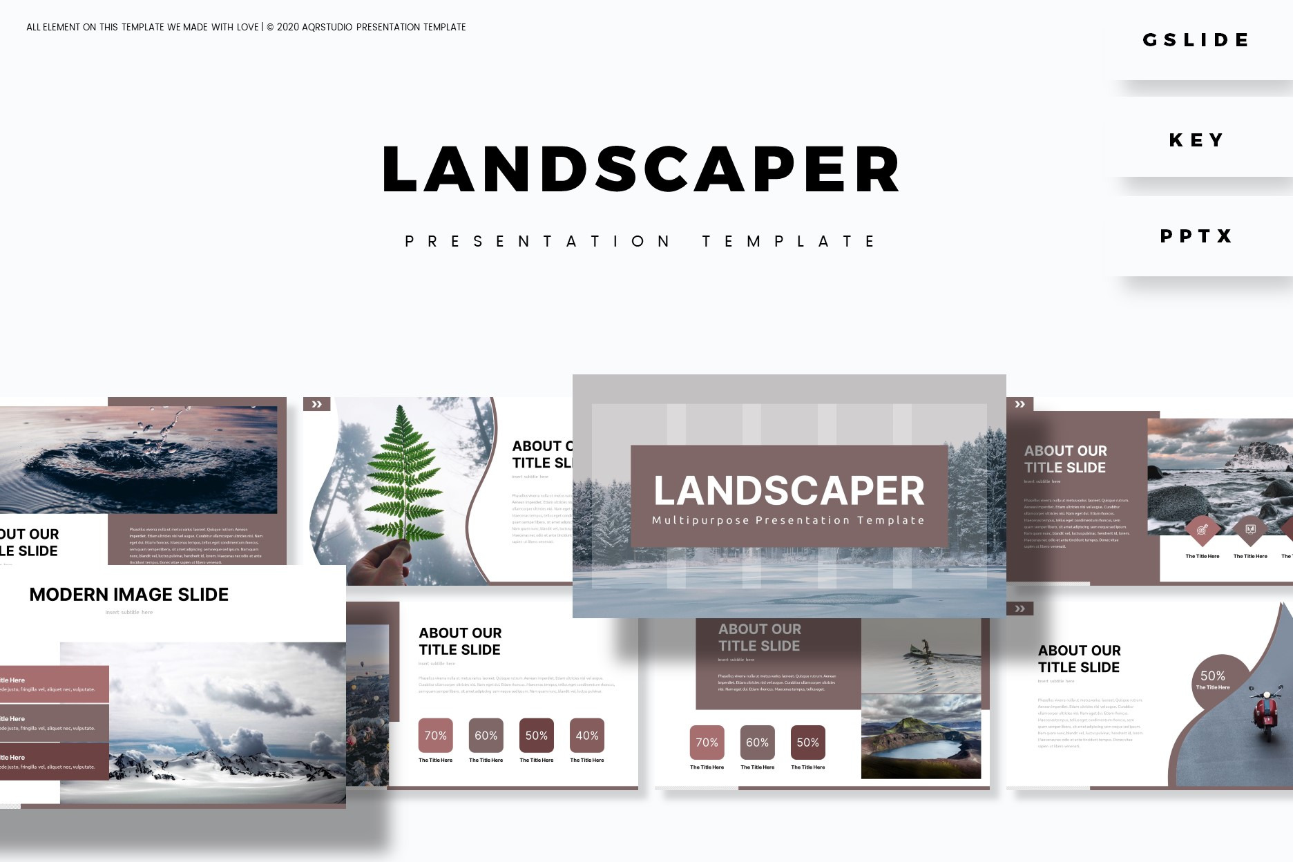 Landscaper - Presentation Template, a Presentation Template by AQR Studio