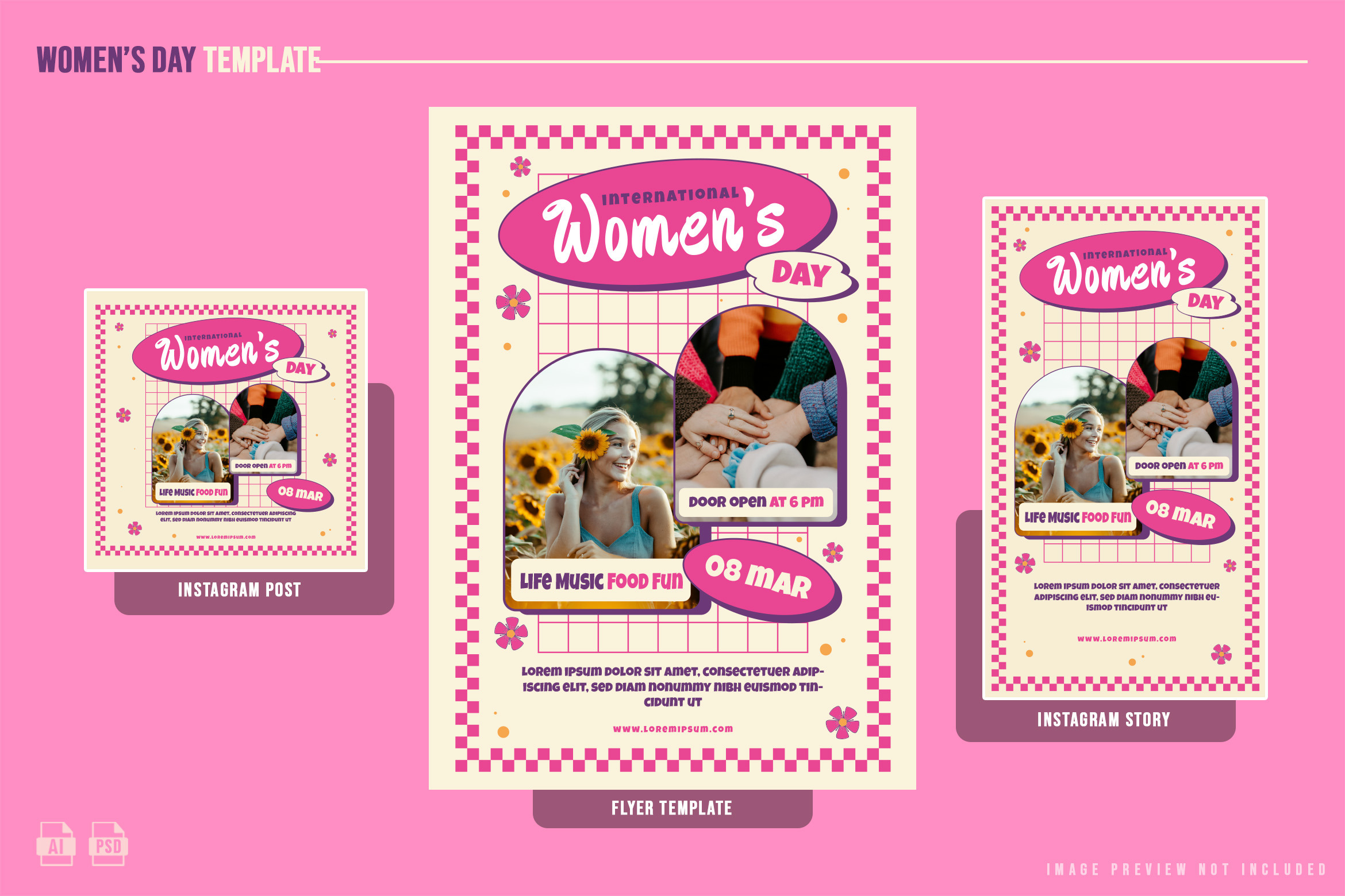 International Women's Day Template, a Print Template by NOX Labs