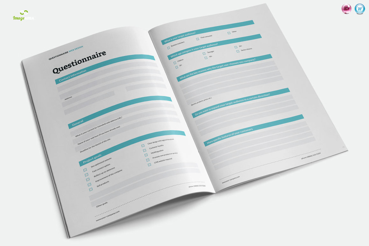 Questionnaire Web Design, a Brochure Template by Imagination Area
