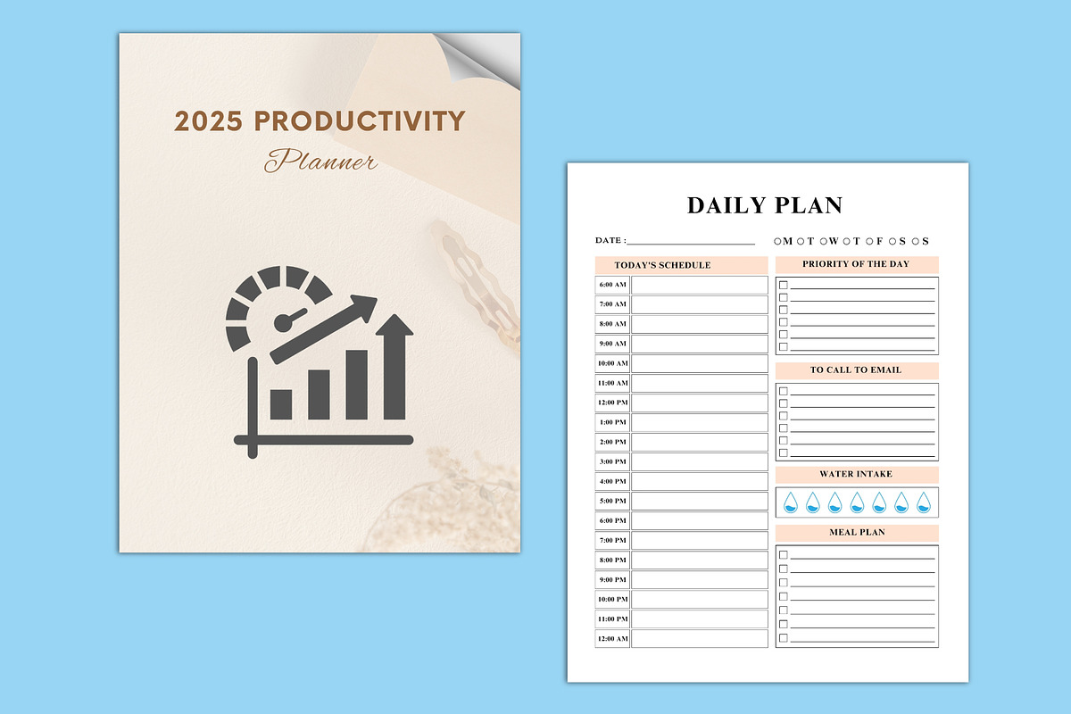2025 Productivity Planner Canva