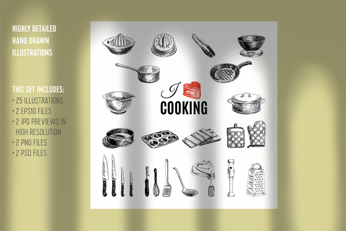 Hand drawn cooking Illustration, a Food Illustration by Natalya Levish