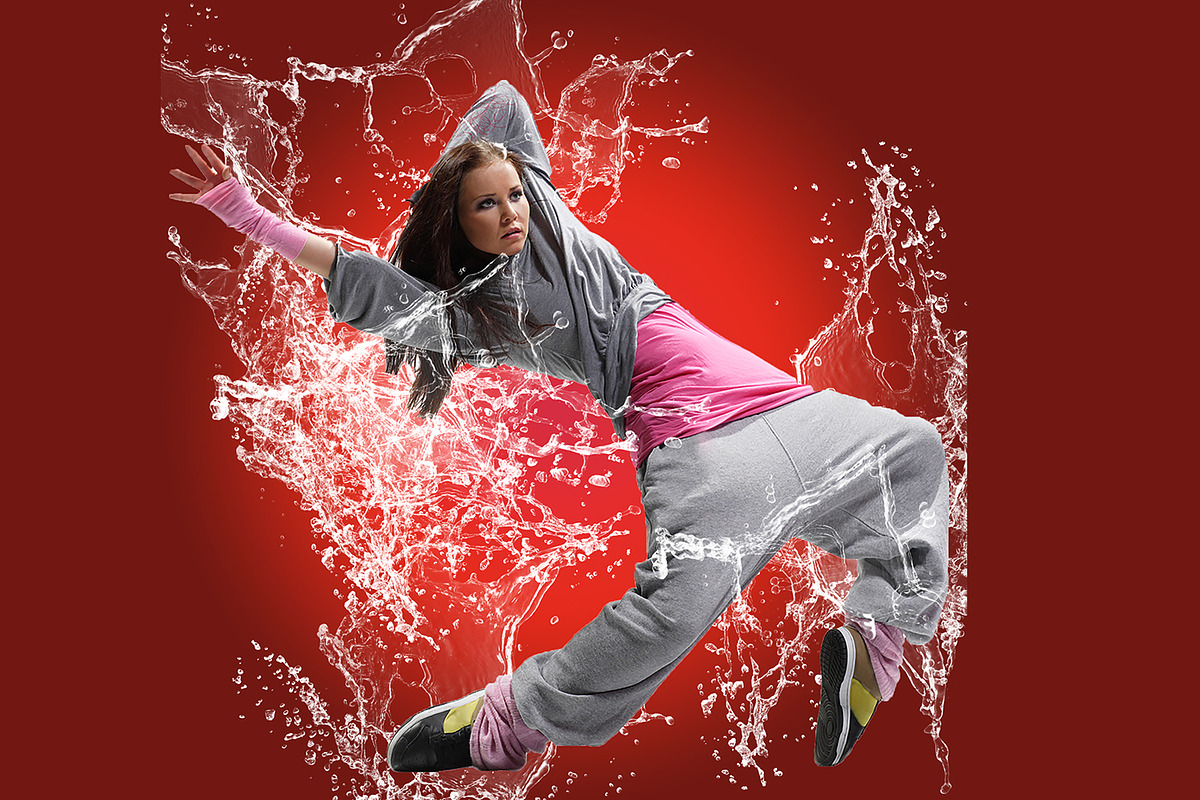 Water Splash Photoshop Action, an Action Add-On by DESIGNAVO