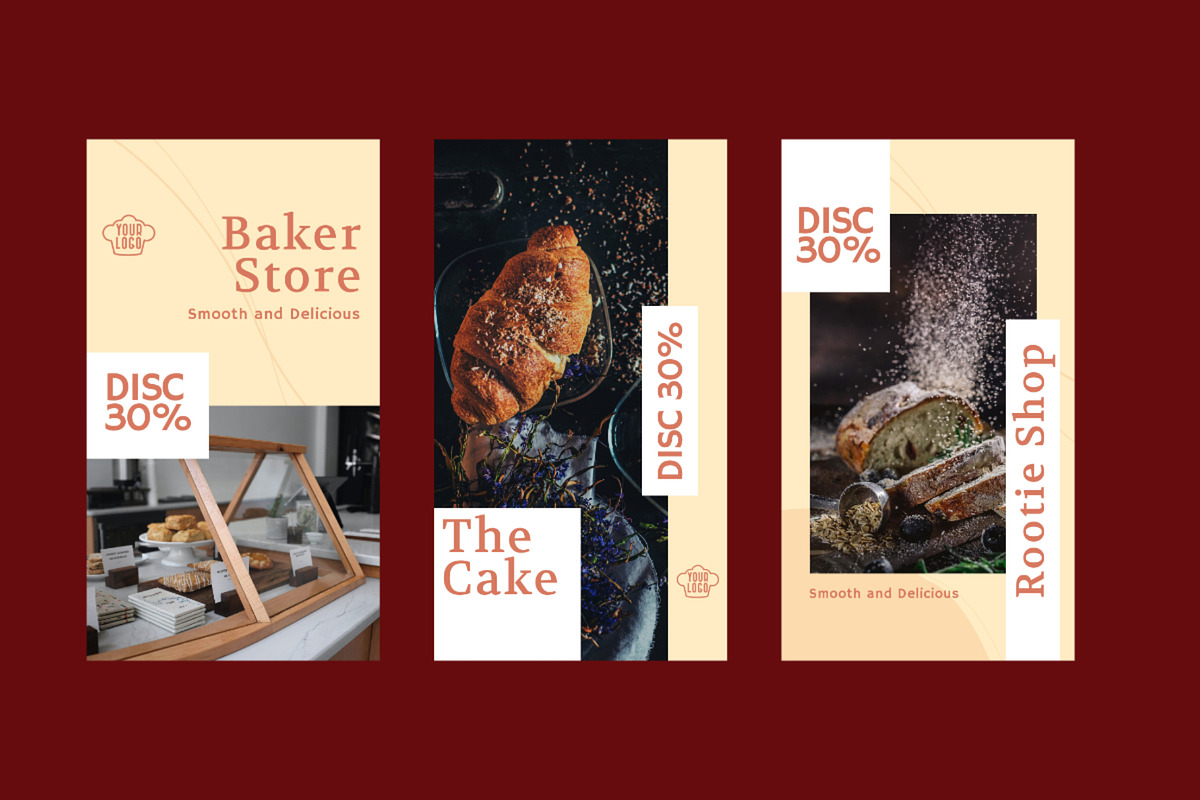 Bakery Story Template, a Social Media Template by ViactionType