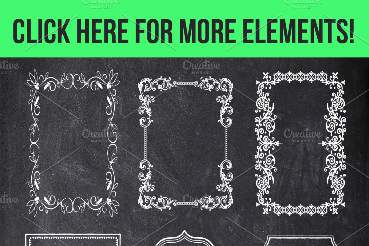 100 Chalk Elements Mega Bundle, an Object Graphic by SkyvaraSupply