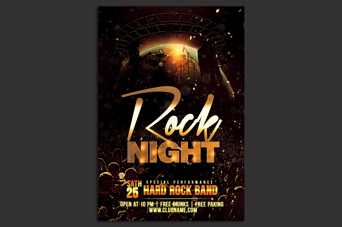 Rock Flyer, a Flyer Template by DSGraphicDesign
