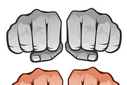 Human fist front, a Person Illustration by KukaToonDesignStudio