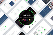 Online Courses Web UI Kit, an UI Kit Template by 3djagan