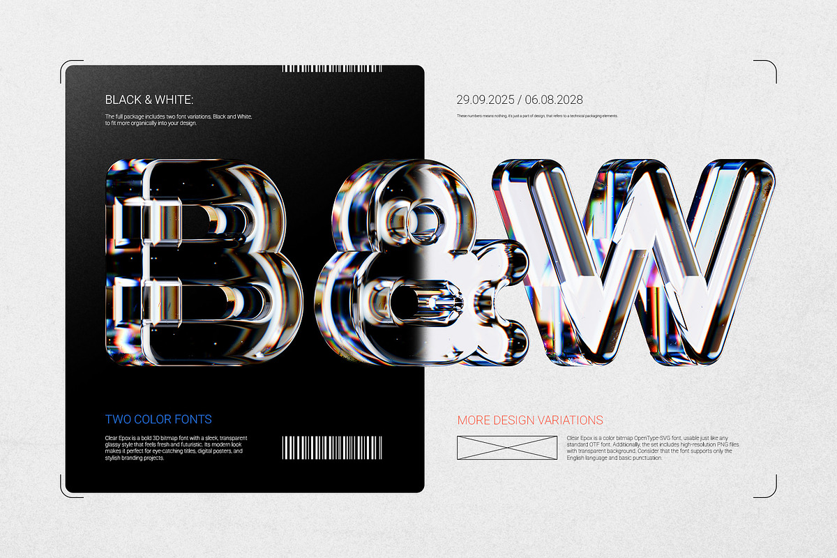 Clear Epox - Color Bitmap Font, a Sans Serif Font by Gleb Guralnyk