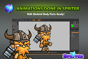 Viking Character Sprites 06, an Illustration by CreativeGameArt