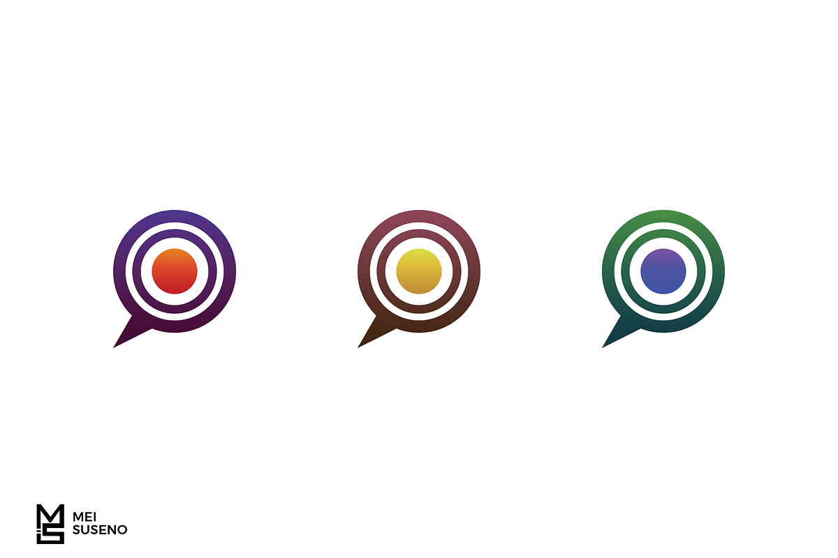 target bubble logo template, a Branding & Logo Template by meisuseno