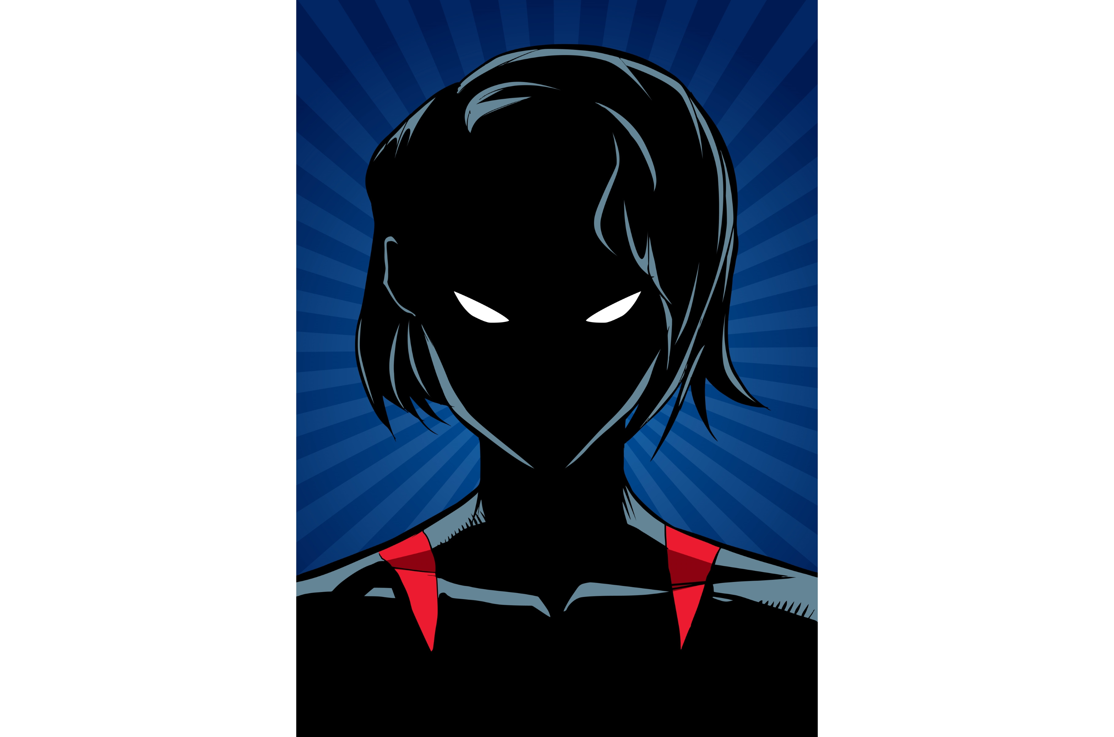 Superheroine Portrait Ray Light | Illustrations ~ Creative Market