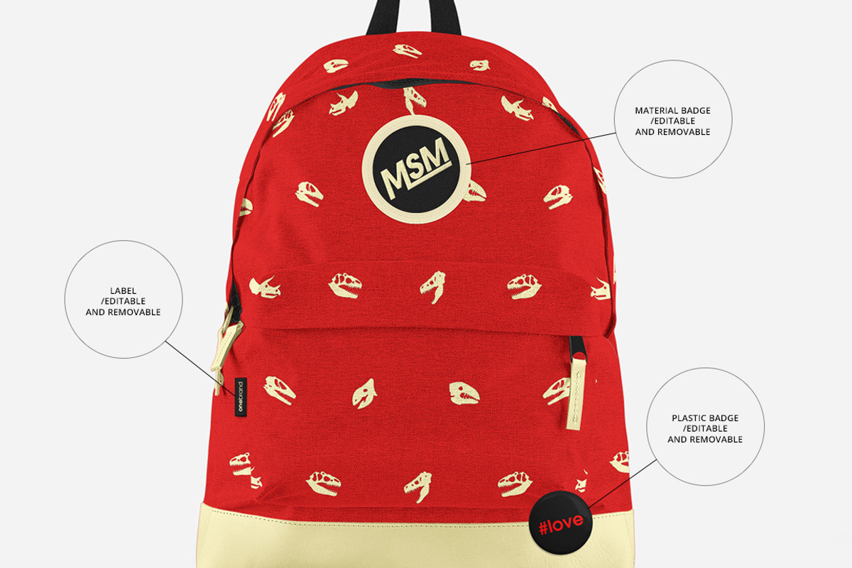 Backpack Mockup Set, an Apparel Mockup by Creatsy
