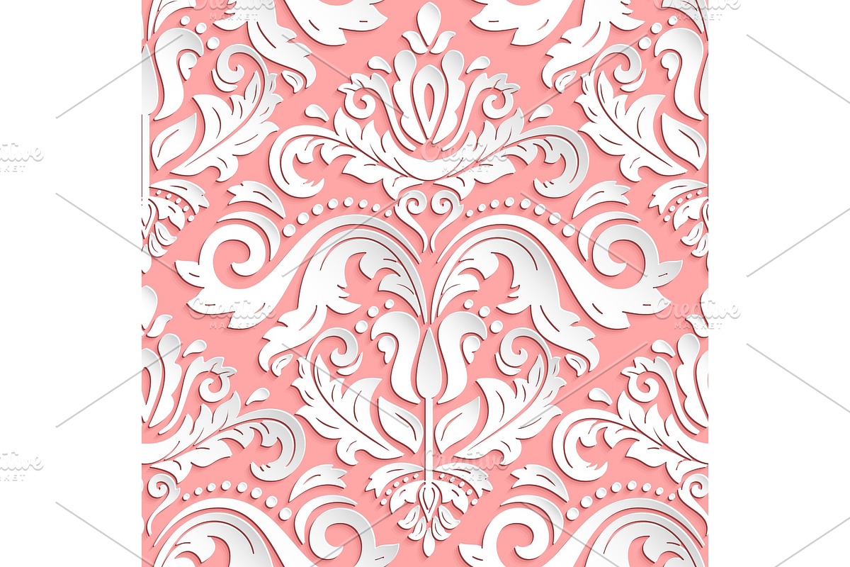 Seamless Vector Oriental Pattern, a Decorative Illustration by FineArtStudio