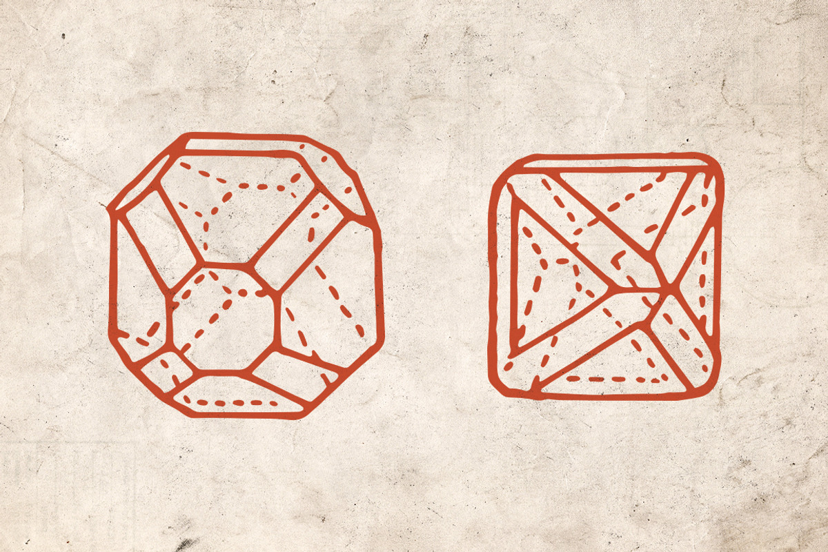 Hand Drawn - Geometric Shapes, an Illustration by MARTINI Type Designer