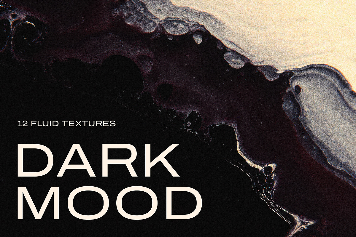 Dark Mood Liquid Textures, a Texture Graphic by Design Squad