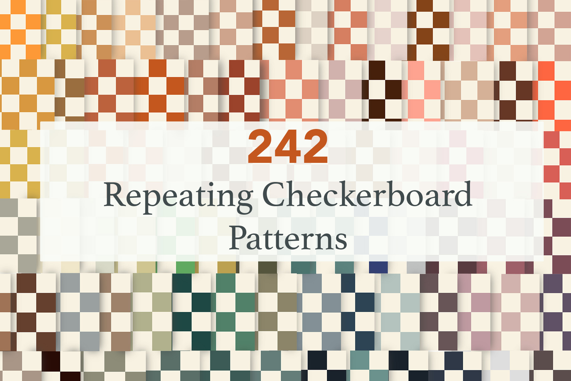 Seamless Checkerboard Mega Bundle, a Pattern Graphic by Jo-Lou Design