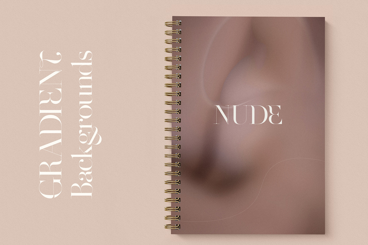 Nude Gradient Textured Backgrounds, a Background Graphic by Youandigraphics
