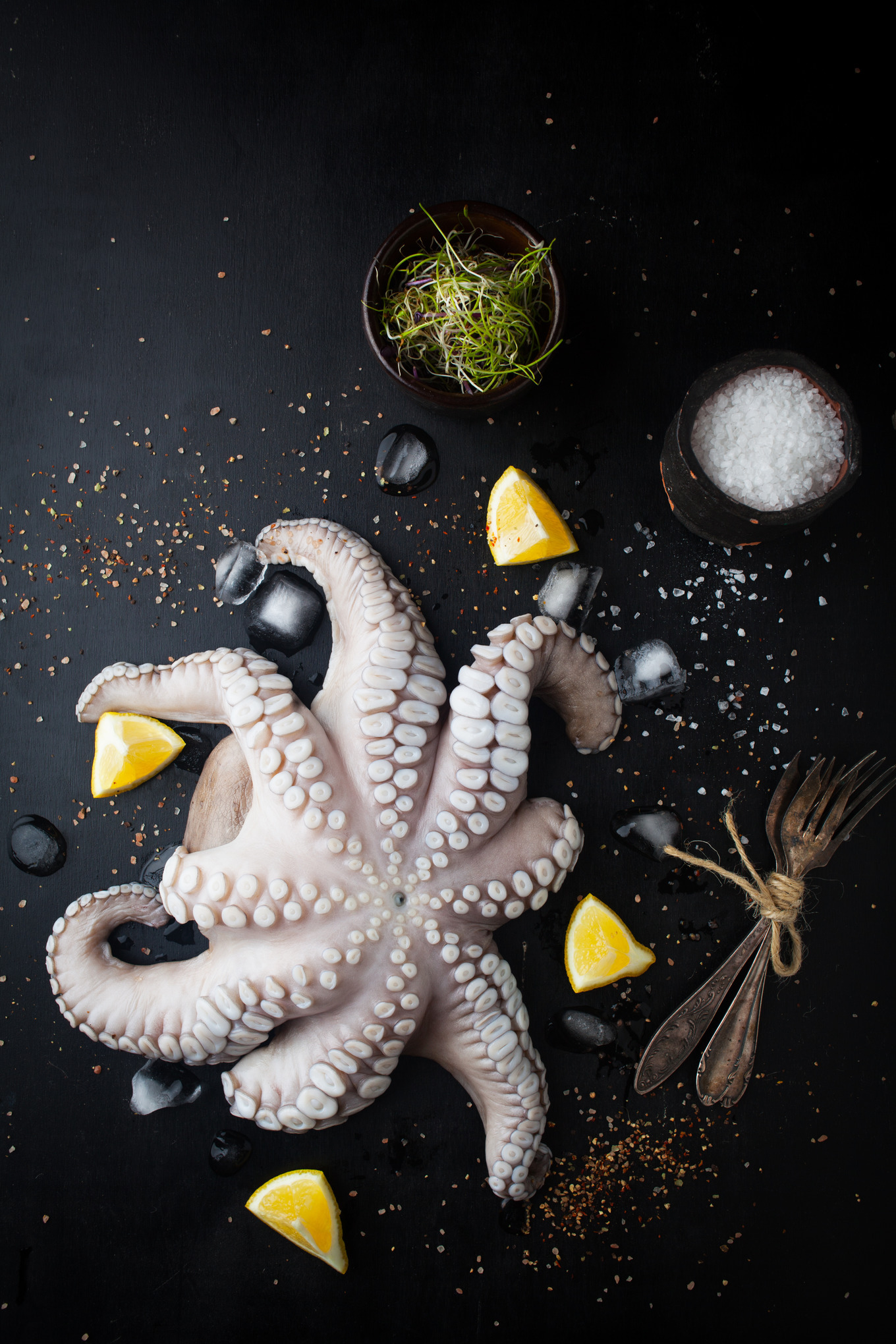 Raw octopus featuring food, seafood, and tentacle, a Food & Drink Photo ...