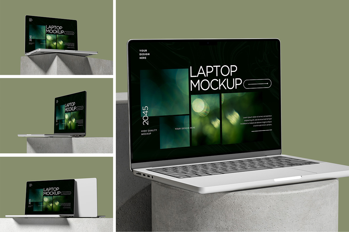 Realistic Laptop Mockup, a Mac Mockup by SimpangGraphics