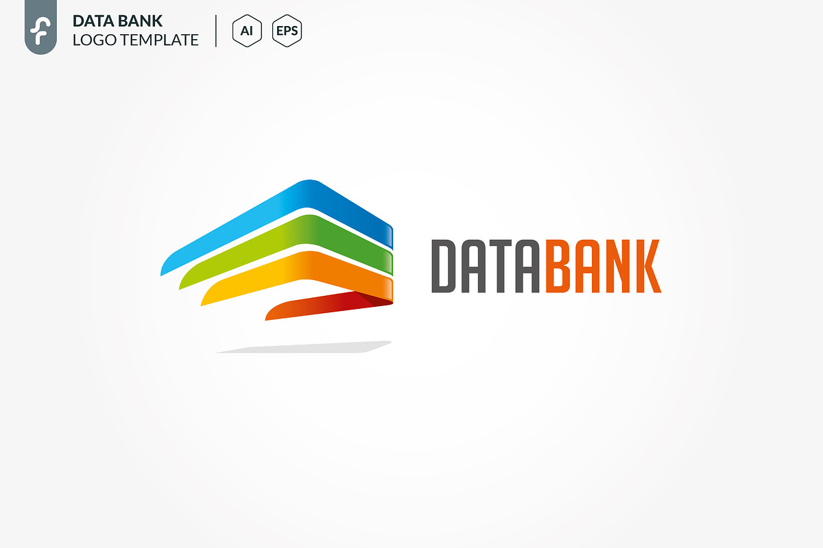 Data Bank Logo, a Branding & Logo Template by ft.studio