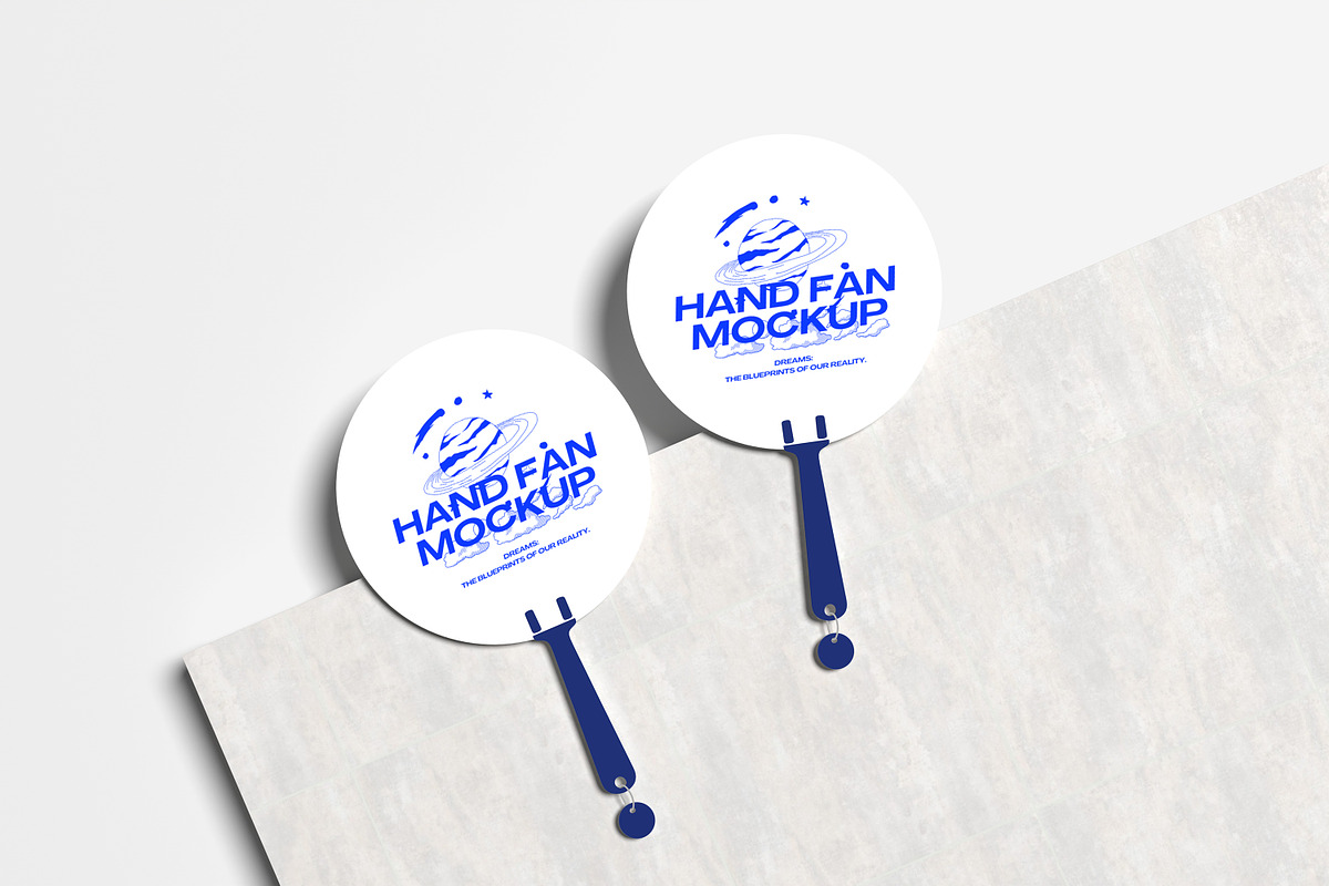 Hand Fan Mockups, a Product Mockup by xavier_studio | Creative Market