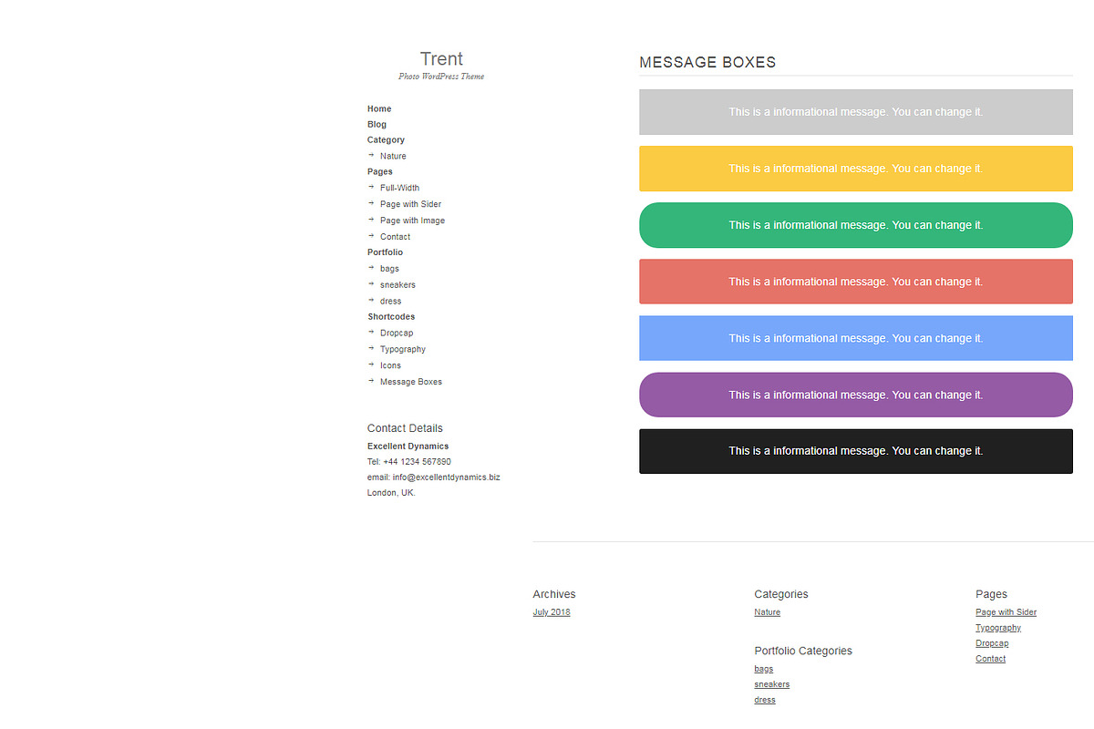 Trent - Portfolio WordPress Theme, a WordPress Template by Excellent Dynamics