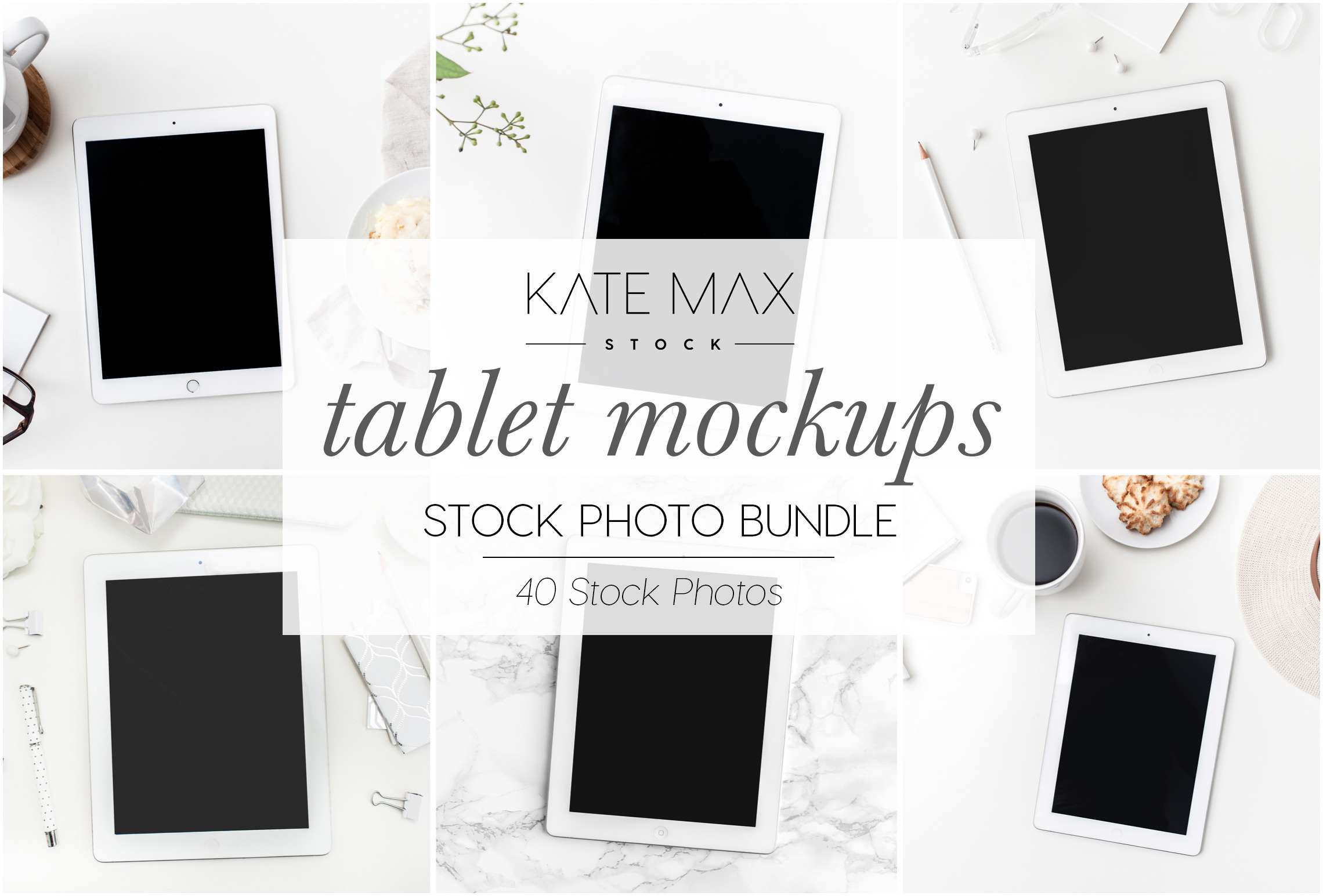 Simple Tablet Stock Photo Bundle, a Product Mockup by Styled Stock House