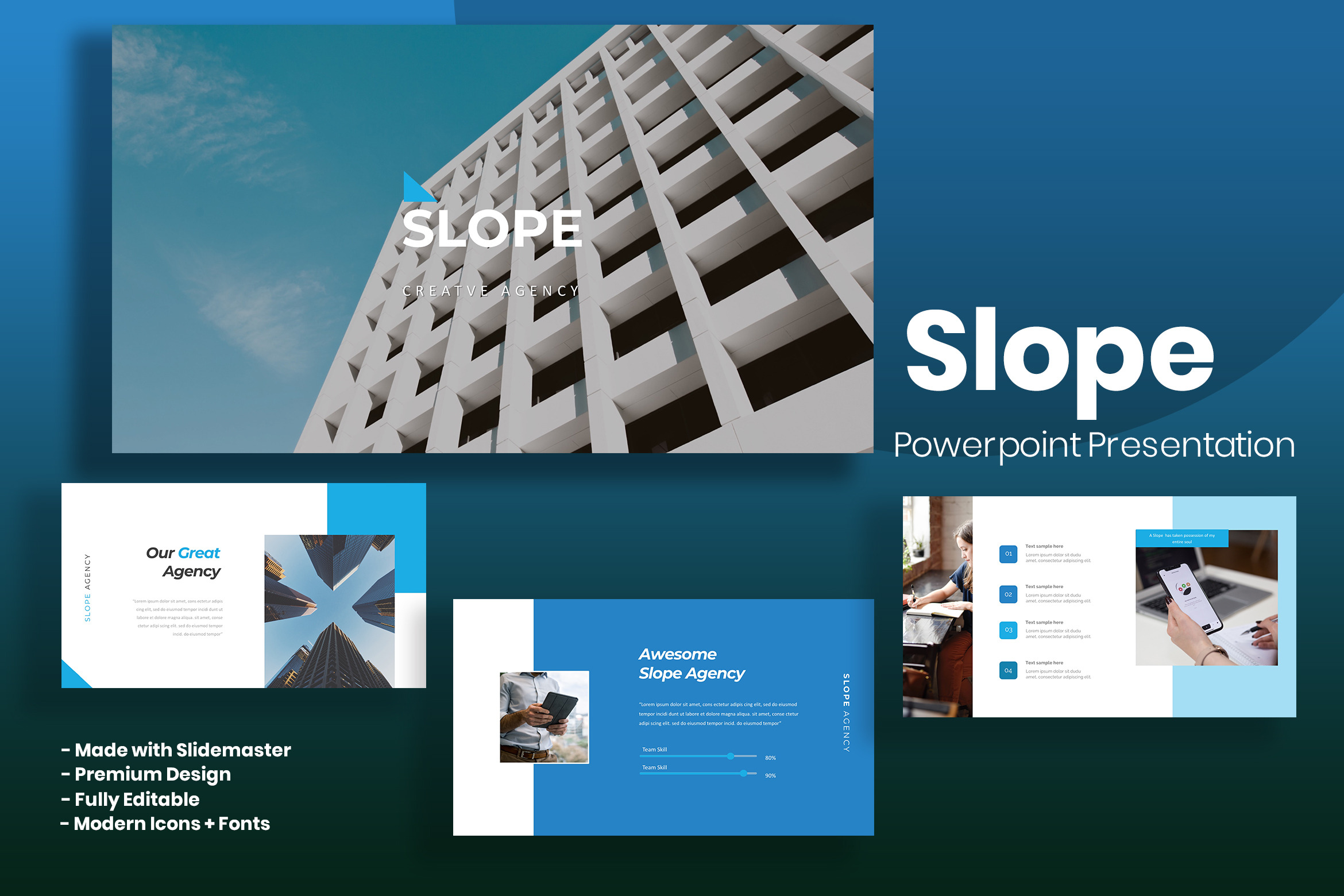 Slope - Powerpoint Template, a Presentation Template by AQR Studio