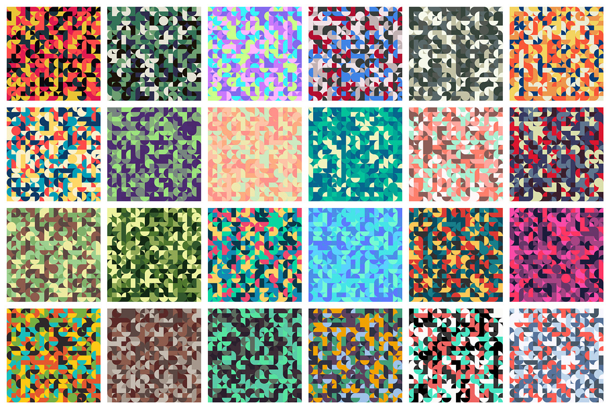 circle mania - seamless patterns, a Pattern Graphic by Lukino