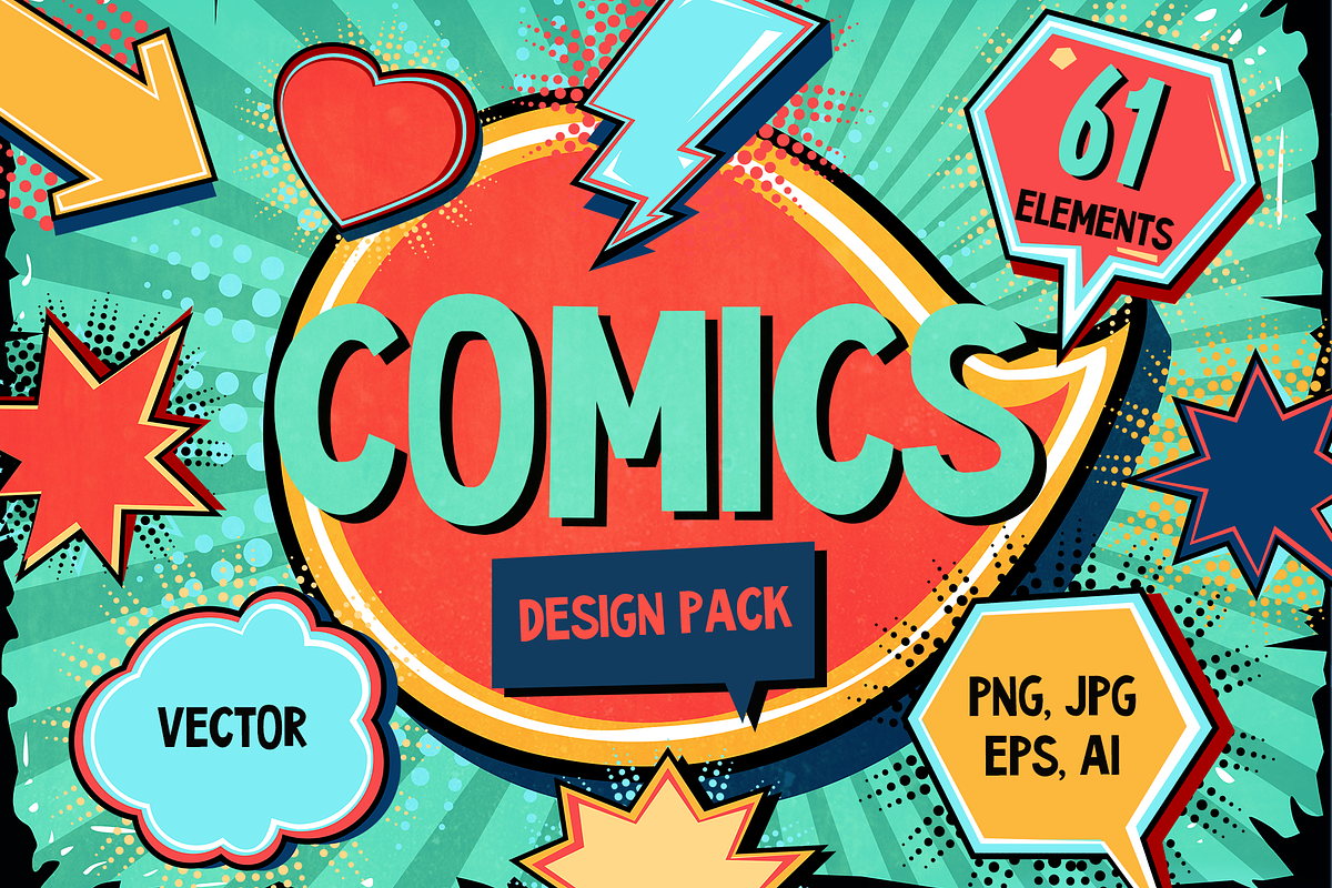 Comics Design Pack, a Templates & Theme by ne2pi