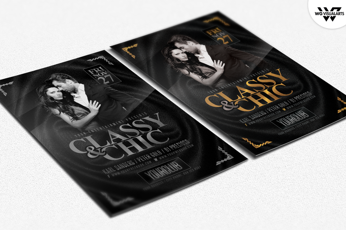 CLASSY And CHIC Flyer Template, a Flyer Template by WG DESIGN