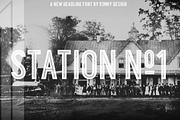 Station No.1, a Sans Serif Font by Kimmy Design
