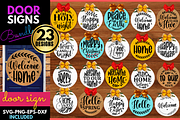 Door Sign SVG Bundle, Welcome sign Bundle