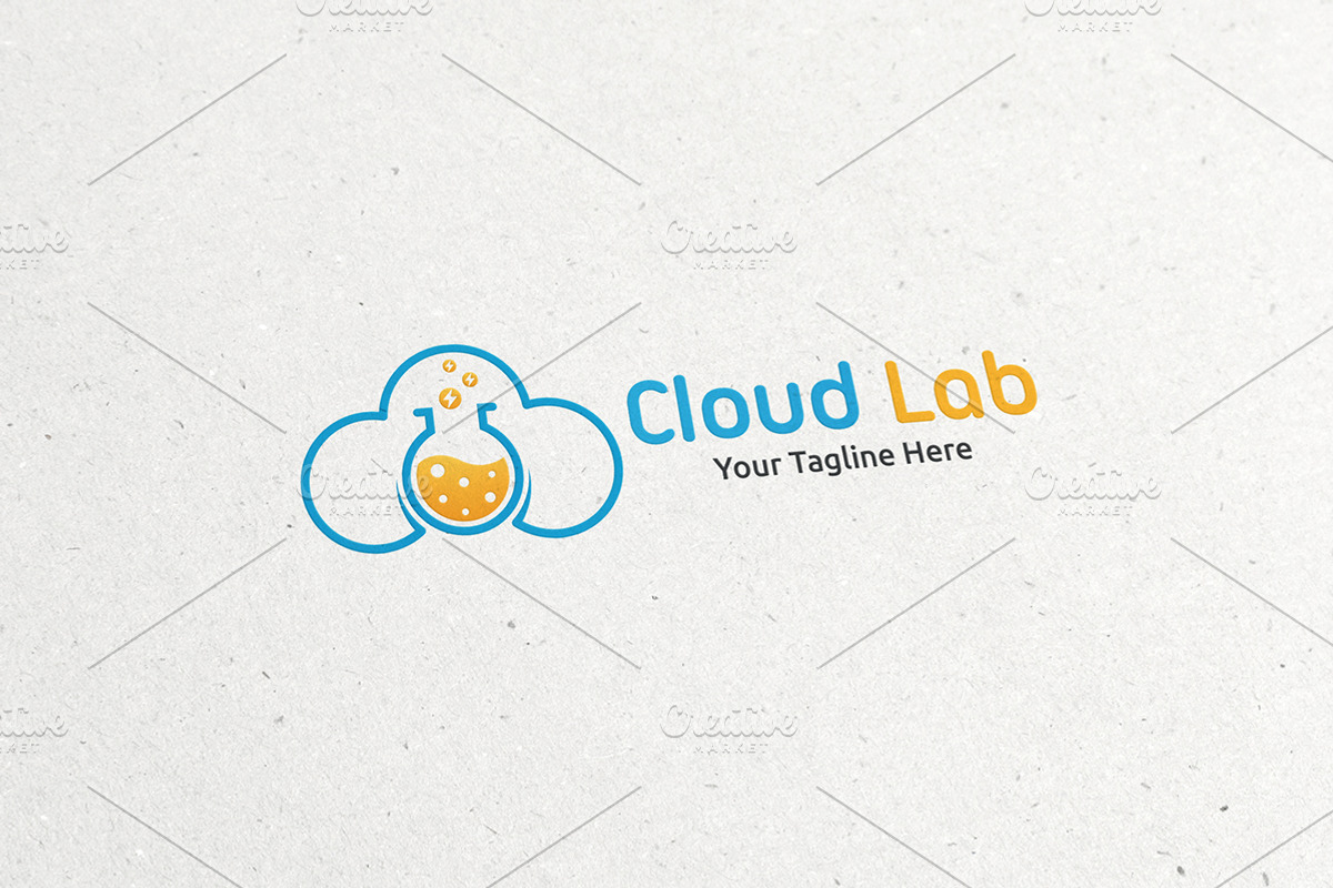 Cloud Lab Logo, a Branding & Logo Template by Martin-Jamez | Creative ...