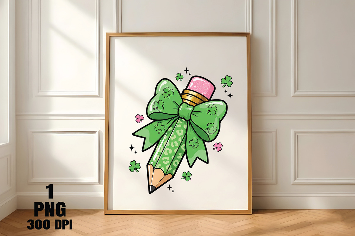 St. Patricks Day Teacher Png, an Illustration by Daily.Designs