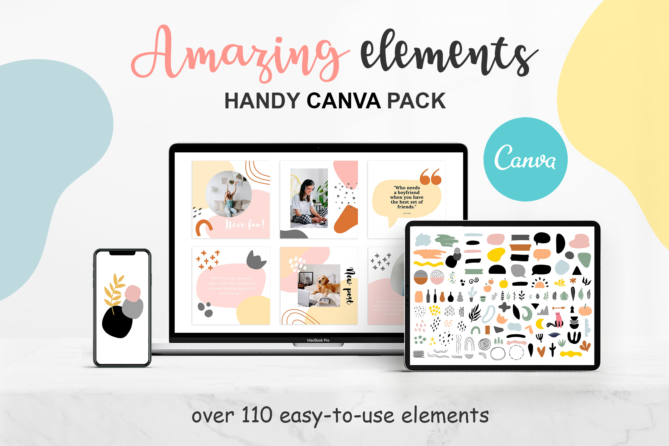 Cute Canva Elements. Ready-to-use SVGs