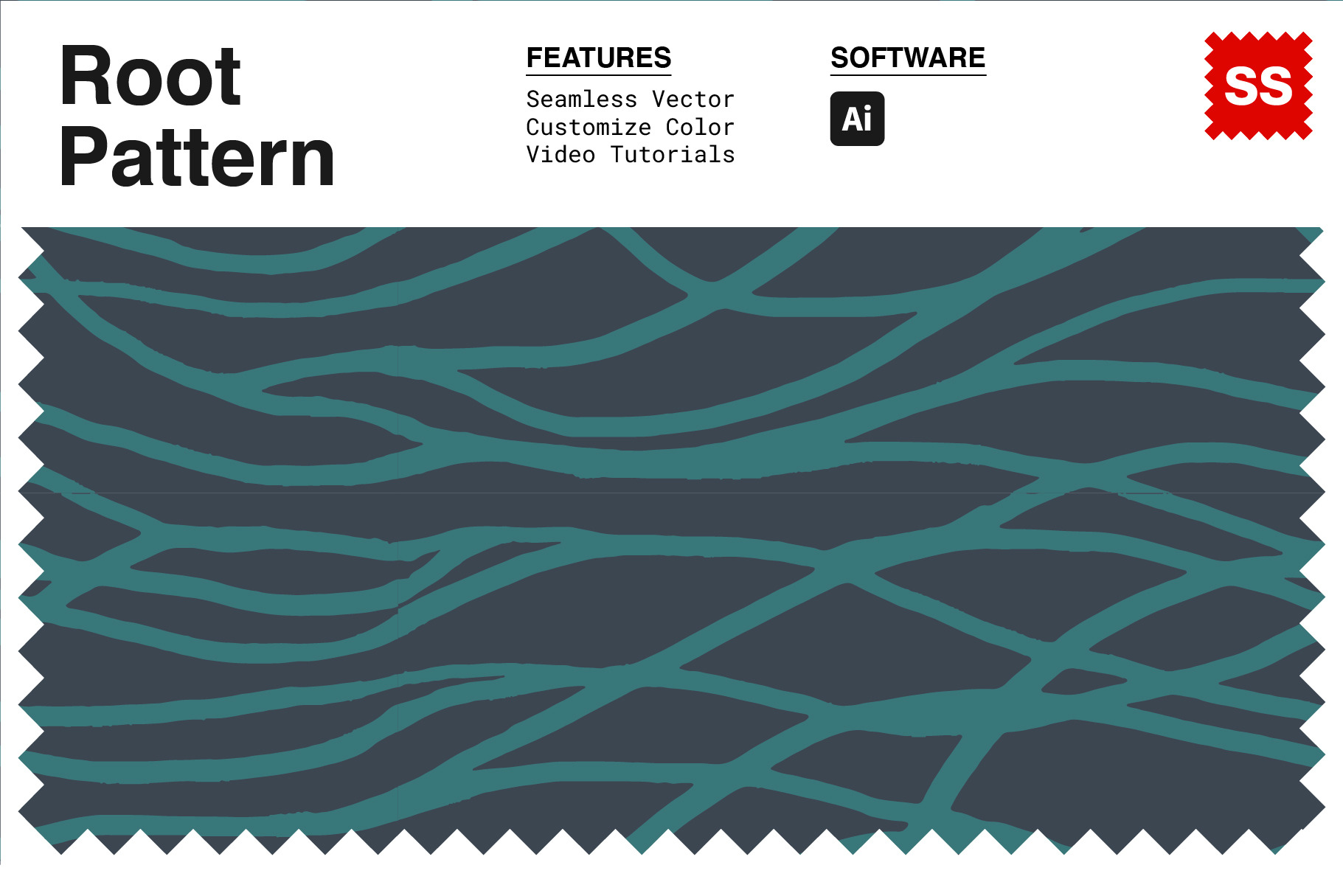 Root Seamless Vector Pattern, a Pattern Graphic by Swatch Supply