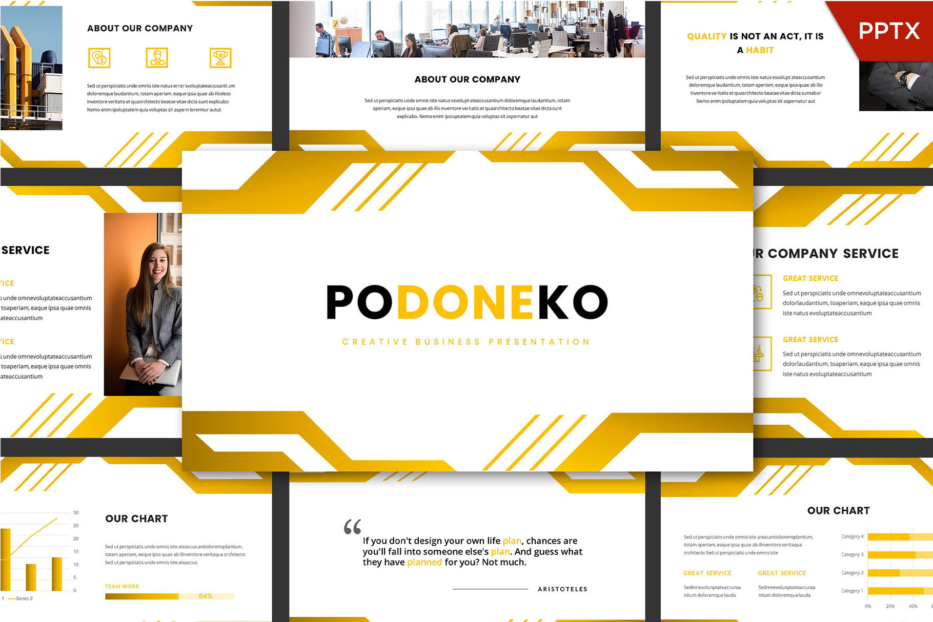 Podoneko Powerpoint Template, a Presentation Template by Yo Slide