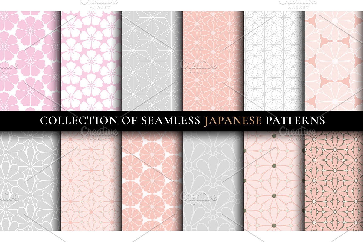 Japanese Asian traditional seamless, a Texture Graphic by COLORFUL