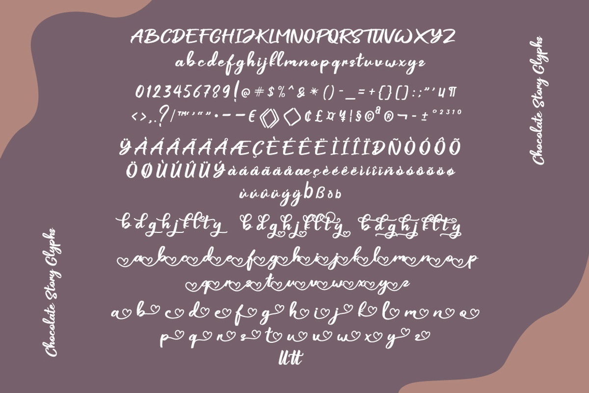 Chocolate Story - Script Font, a Script Font by FHFont