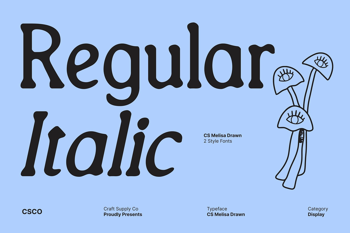 CS Melisa Drawn – Modern Serif Font