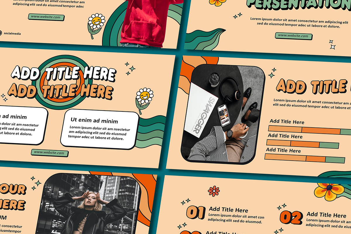 Retro 70's Powerpoint Template 2023, a Presentation Template by SKY ...