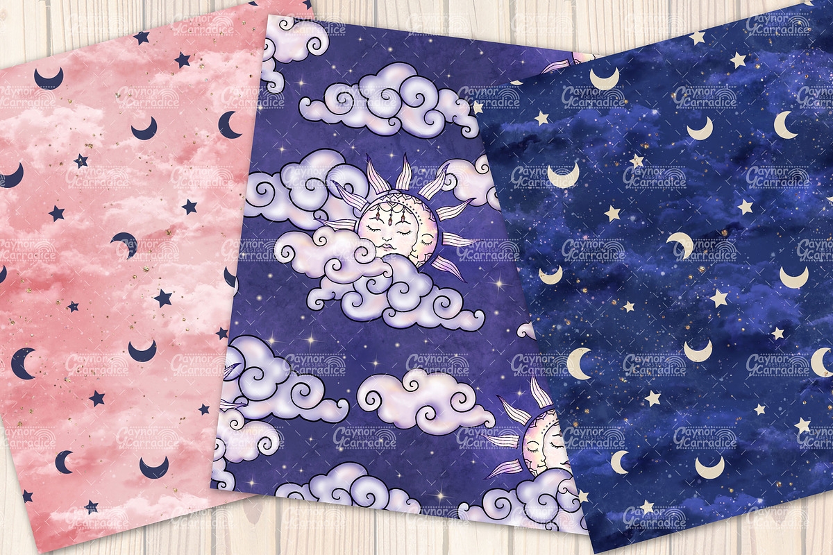 Sweet Dreams Celestial Patterns, a Pattern Graphic by Gaynor Carradice ...