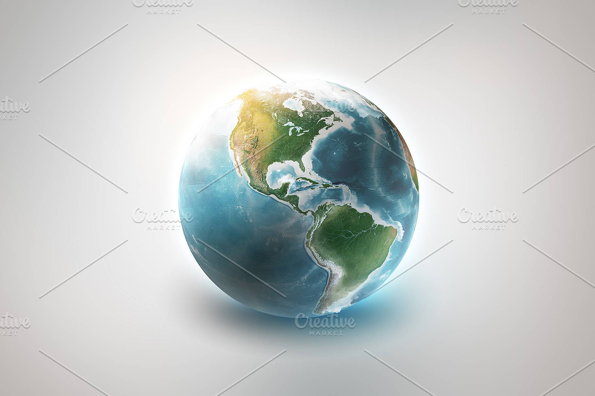 3D Planet Earth World for Photoshop, an Action Add-On by Giallo