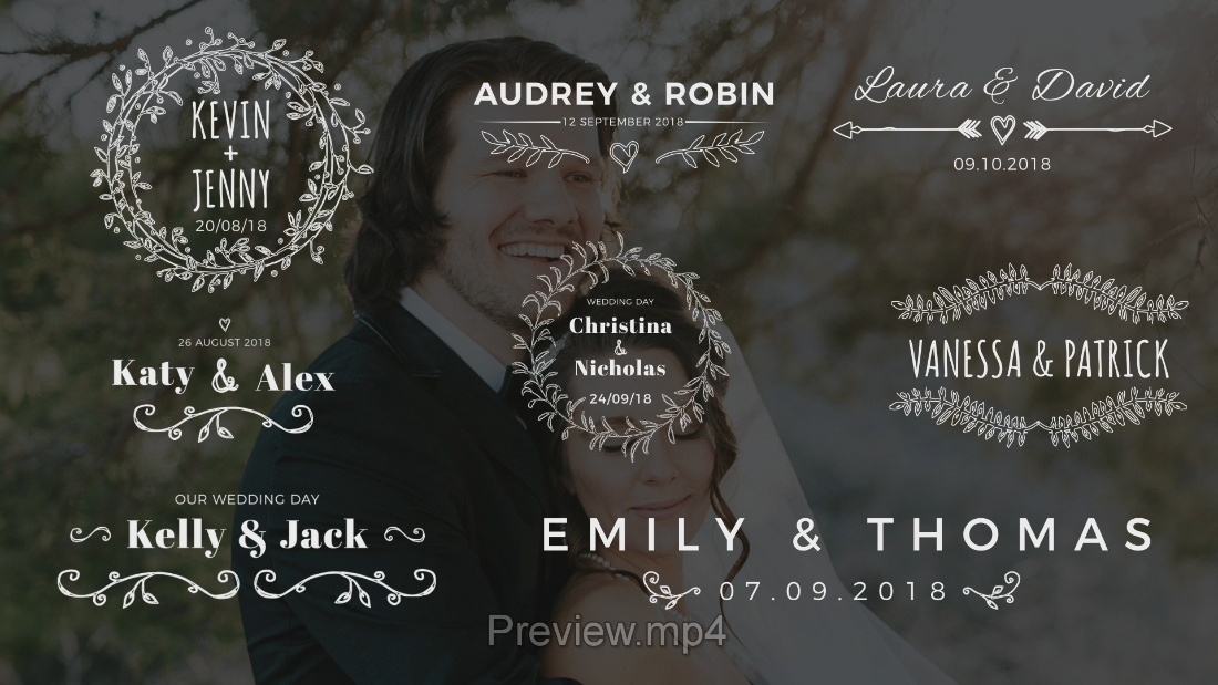 Wedding Titles, a Templates & Theme by mdlabdesign