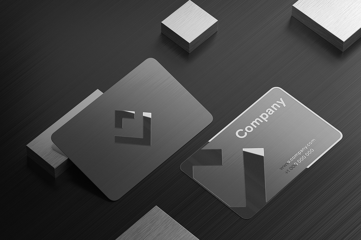 Metal Business Card Mockup, a Product Mockup by imonedesign
