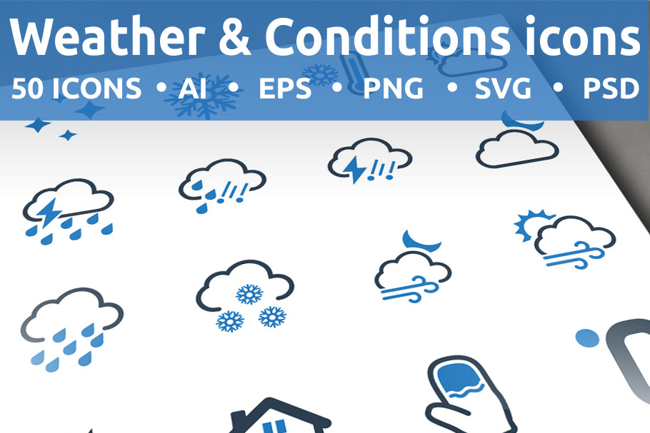 Weather & Conditions icons, an Icon by Symbolic Language | Creative Market