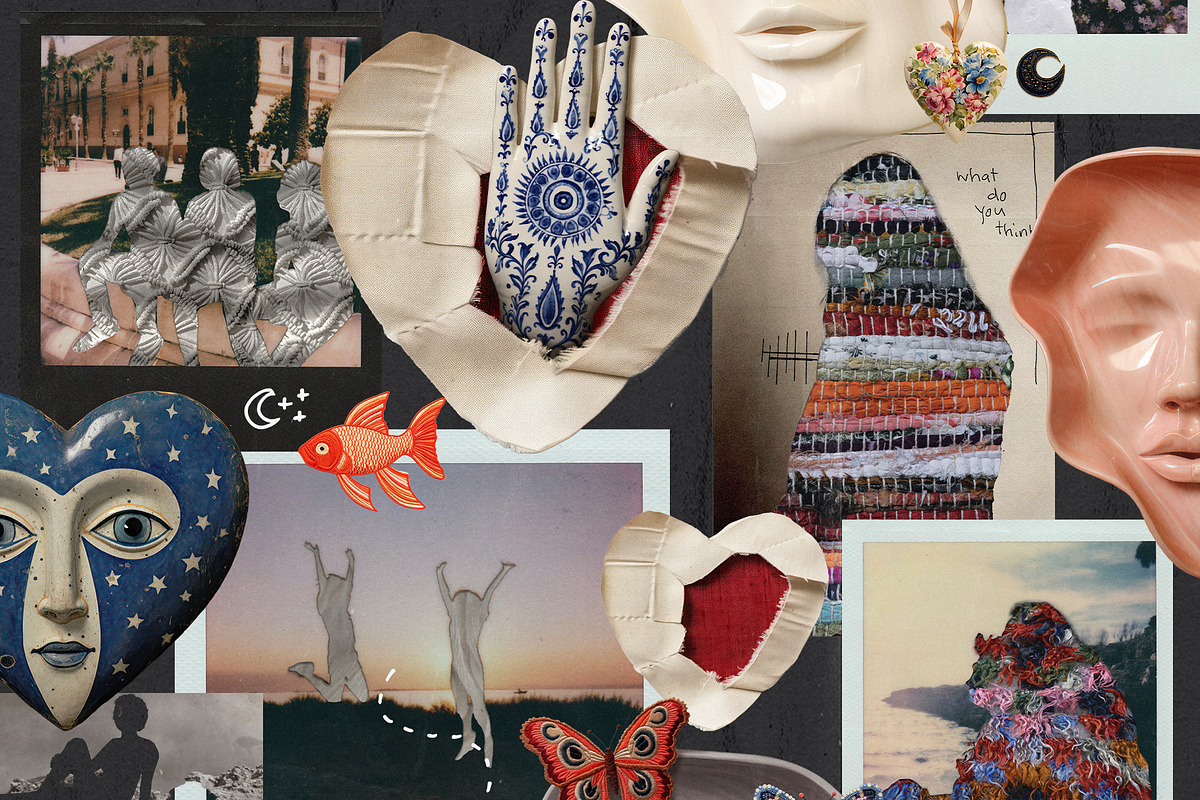 Cryptic. Mixed Media Collage