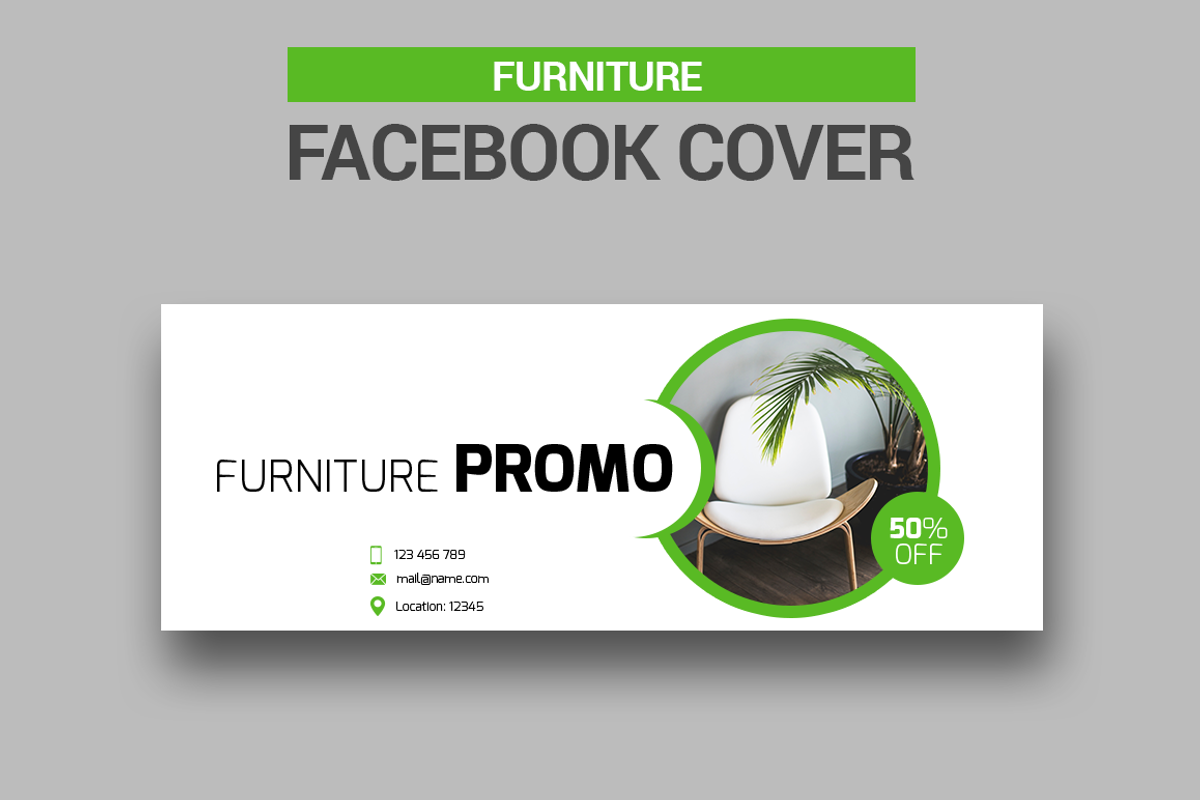 Furniture Facebook Cover, a Social Media Template by UNIK Agency